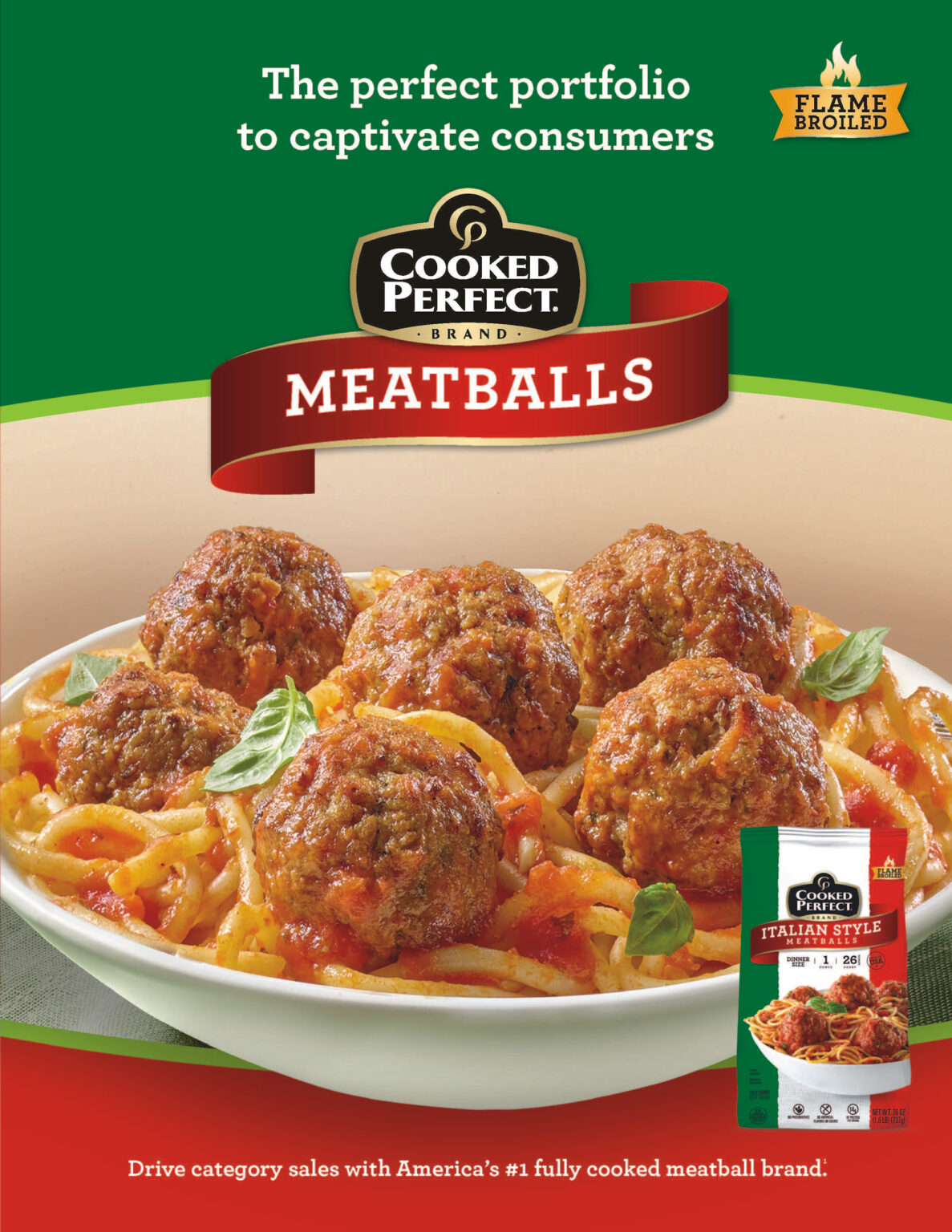 Cooked Perfect® Meatballs | Premium Frozen Meals